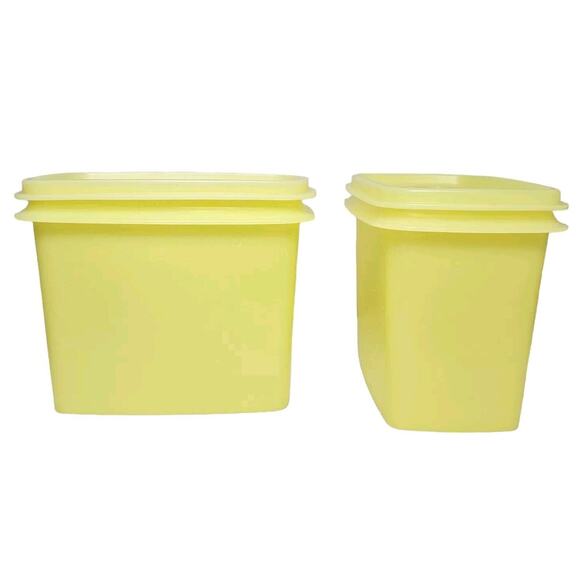 Tupperware | Kitchen | Tupperware 243 Yellow Shelf Saver Set Of 2 ...